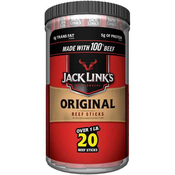JACK LINKS 20CT BEEF ORIGINAL JAR - Martin & Snyder Product Sales